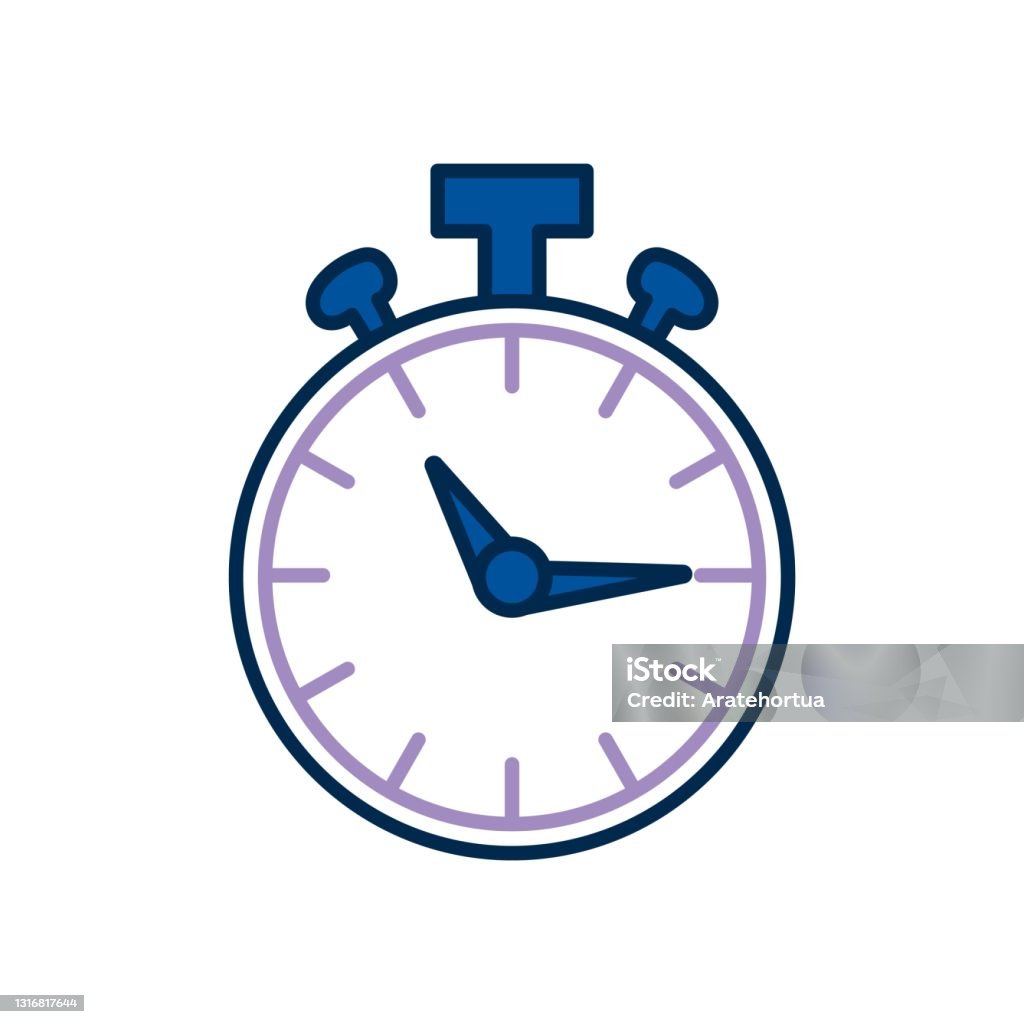 Isolated Chronometer Icon Sport Timer Timekeeper Stock Illustration