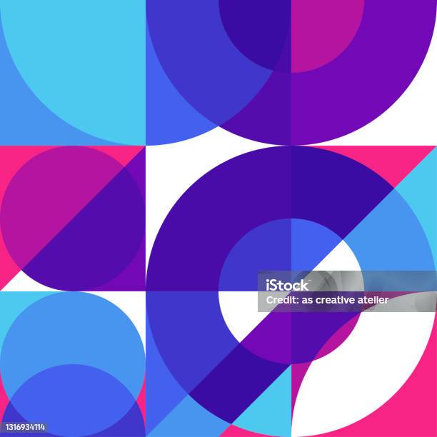 Wallpaper Mural Geometris Warna Merah Muda Dan Biru Bentuk Lingkaran ... Wallpaper Mural Geometris Warna Merah Muda Dan Biru Bentuk Lingkaran ...