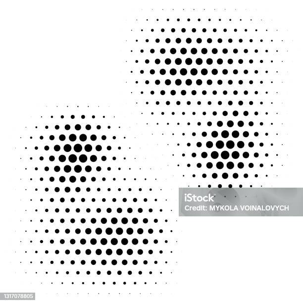 Latar Belakang Desain Halftone Pola Halftone Monokrom Latar Belakang