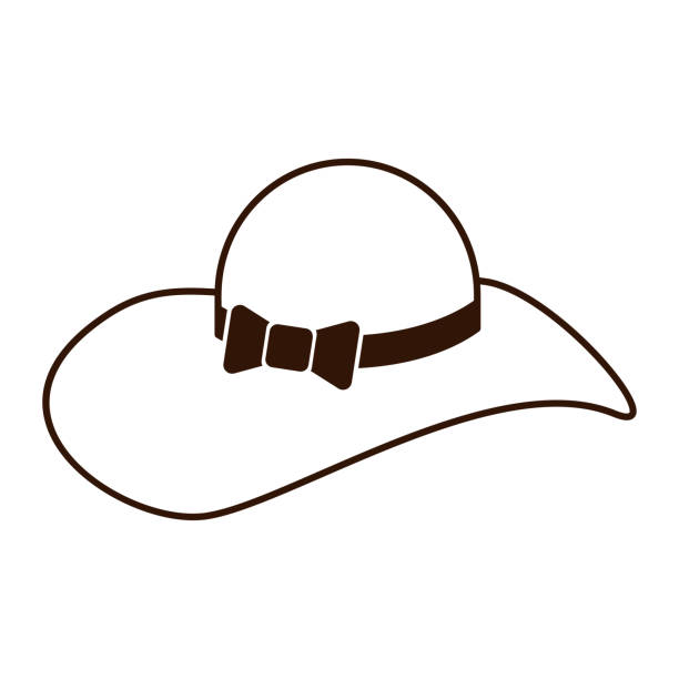 Floppy Hat Clipart Black And White