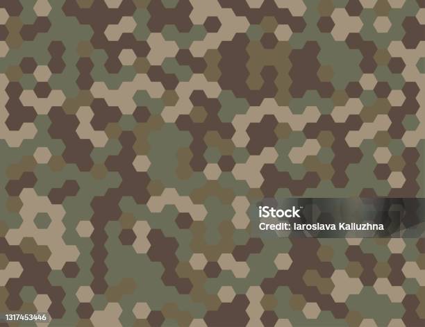 Seamless Modern Army Camouflage Hexagon Pixel Texture Abstract Vector ... Seamless Modern Army Camouflage Hexagon Pixel Texture Abstract Vector ...