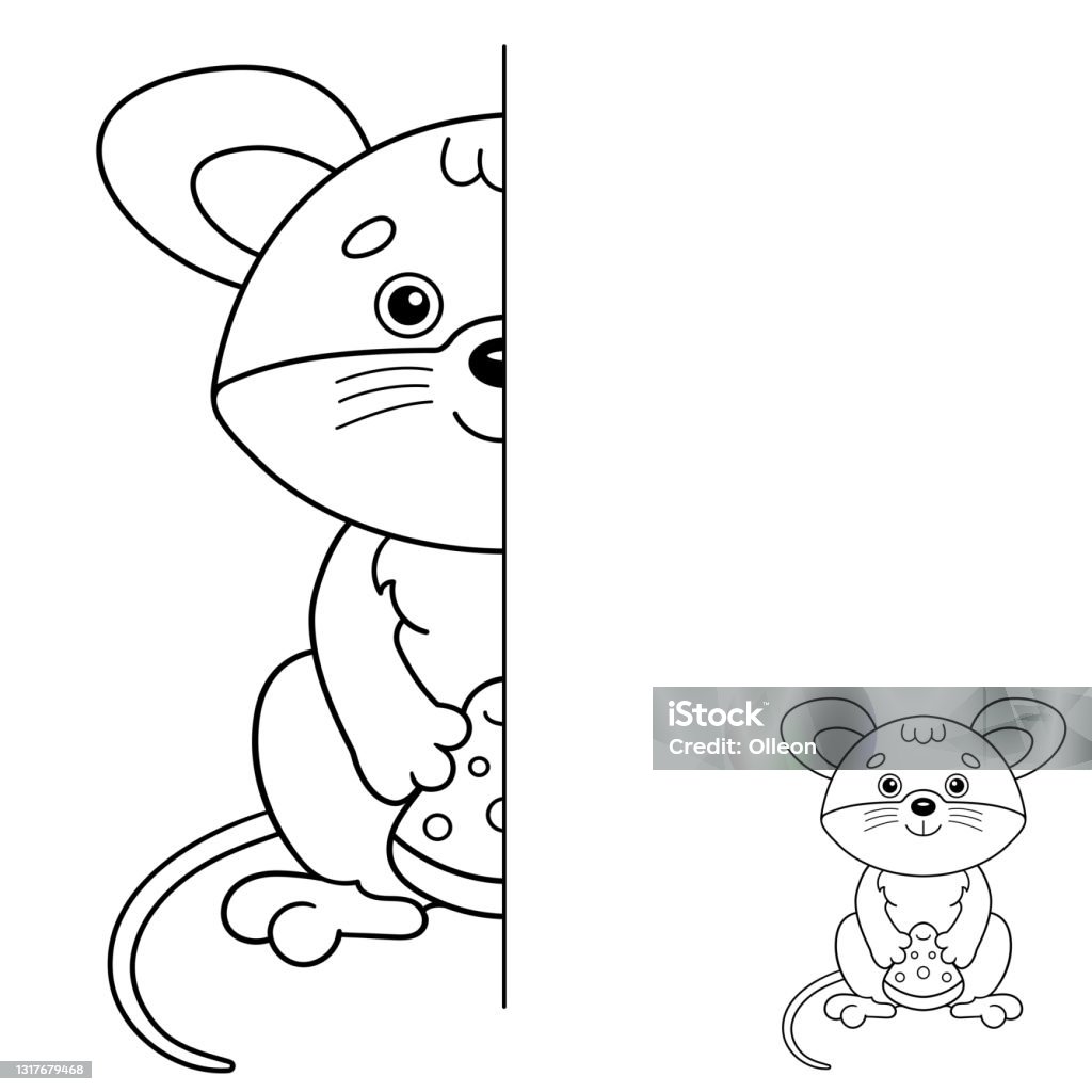 Menggambar Secara Simetris Mewarnai Garis Besar Halaman Kartun Tikus ... Menggambar Secara Simetris Mewarnai Garis Besar Halaman Kartun Tikus ...