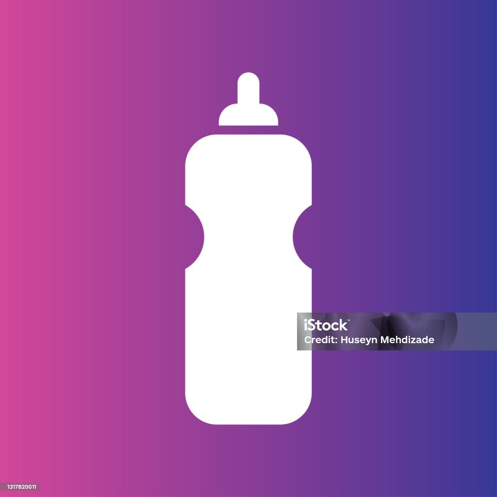 Ilustrasi Ikon Kerangka Botol Air Simbol Tanda Vektor Terisolasi
