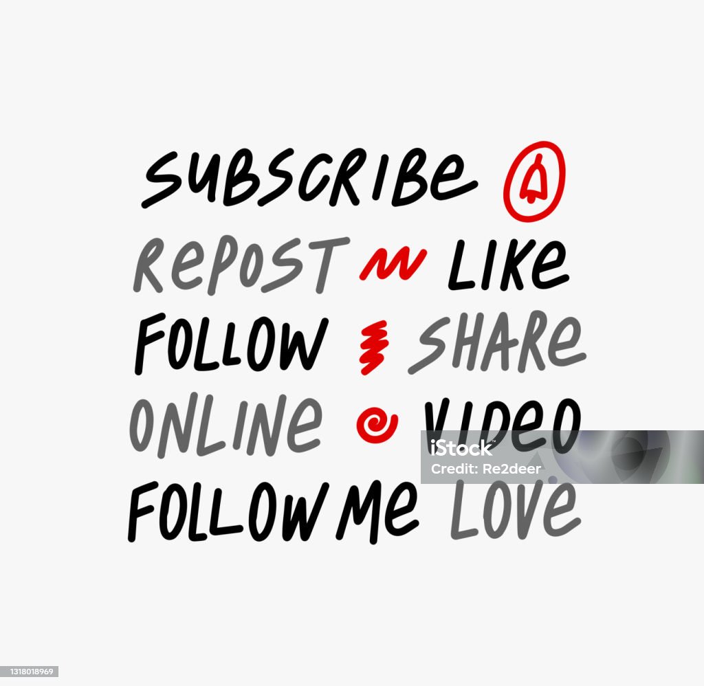 Like Share Repost Subscribe Follow Doodle Hand Lettering Stickers Quote ... Like Share Repost Subscribe Follow Doodle Hand Lettering Stickers Quote ...