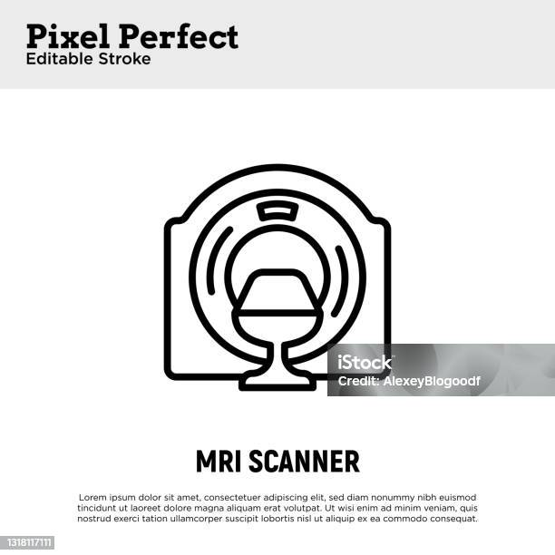 Ikon Garis Tipis Pemindai Mri Peralatan Medis Untuk Deteksi Onkologi ... Ikon Garis Tipis Pemindai Mri Peralatan Medis Untuk Deteksi Onkologi ...