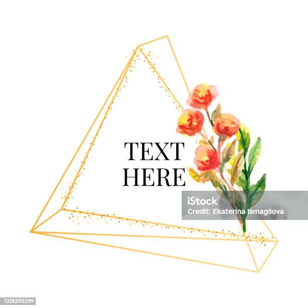 Belle Carte Avec Le Bouquet Floral Daquarelle Cadre Dillustration