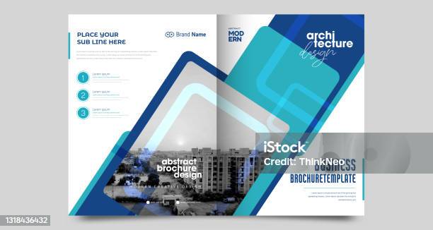 Desain Selebaran Brosur Laporan Tahunan Presentasi Leaflet Templat
