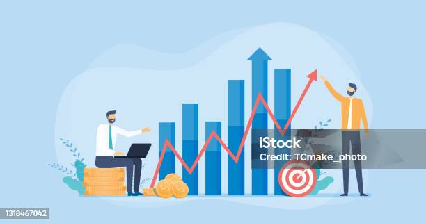 Investasi Keuangan Bisnis Dengan Orangorang Bekerja Tim Dan Analisis