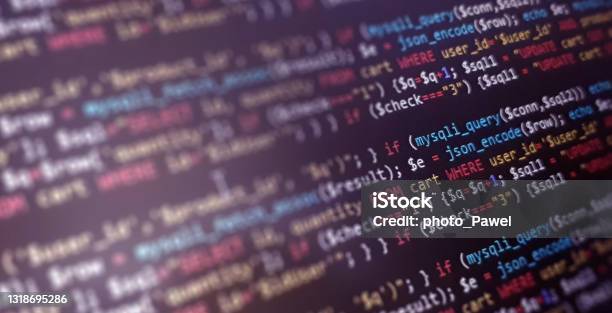 Coding Concept Software Development Monitor Technology Display Application Source Code