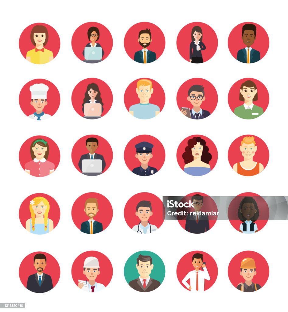 Sekelompok Karakter Pekerja Kartun Dengan Profesi Yang Berbeda Avatar ... Sekelompok Karakter Pekerja Kartun Dengan Profesi Yang Berbeda Avatar ...