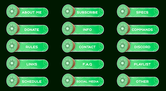 Kedutan Lucu Kiwi Panel Lencana Lucu Panel Kawaii Untuk Streaming ... Kedutan Lucu Kiwi Panel Lencana Lucu Panel Kawaii Untuk Streaming ...