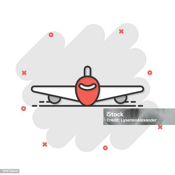 Icône Davion Dans Le Modèle Comique Illustration De Vecteur De Dessin