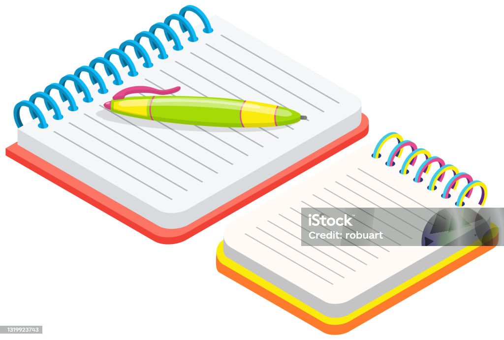 Dua Notepad Spiral Kosong Kosong Notebook Sketsa Terbuka Dengan ... Dua Notepad Spiral Kosong Kosong Notebook Sketsa Terbuka Dengan ...