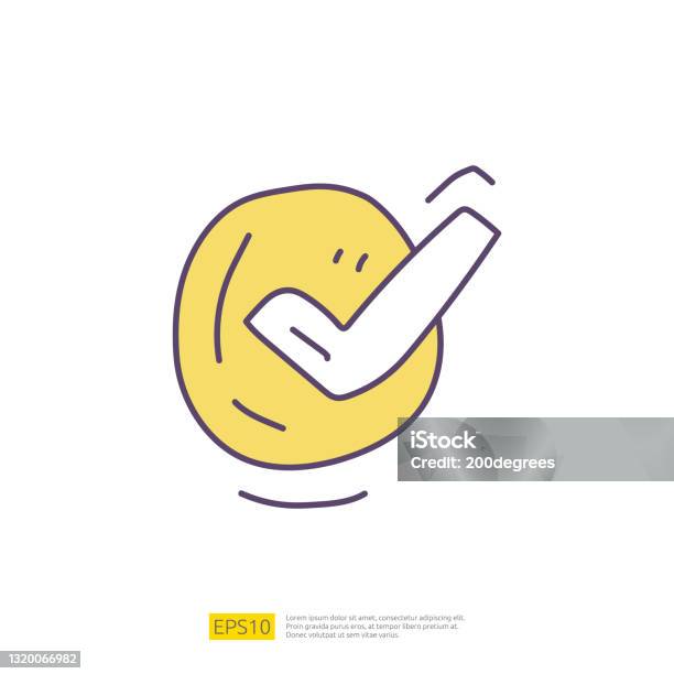 Centang Kanan Daftar Periksa Tandai Pilihan Doodle Ikon Tanda Simbol ... Centang Kanan Daftar Periksa Tandai Pilihan Doodle Ikon Tanda Simbol ...