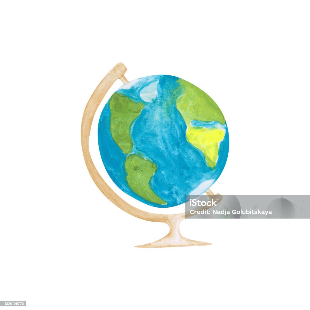 Illustration De Globe Disolement Sur Un Fond Blanc Clipart Globe