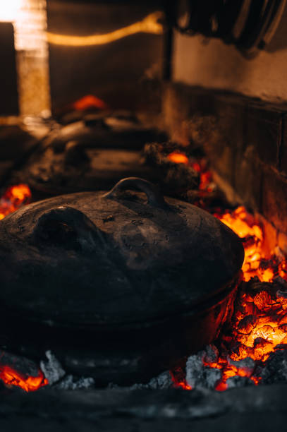 Free Stock Photo of Cooking in the clay pot on fire | Download Free ...