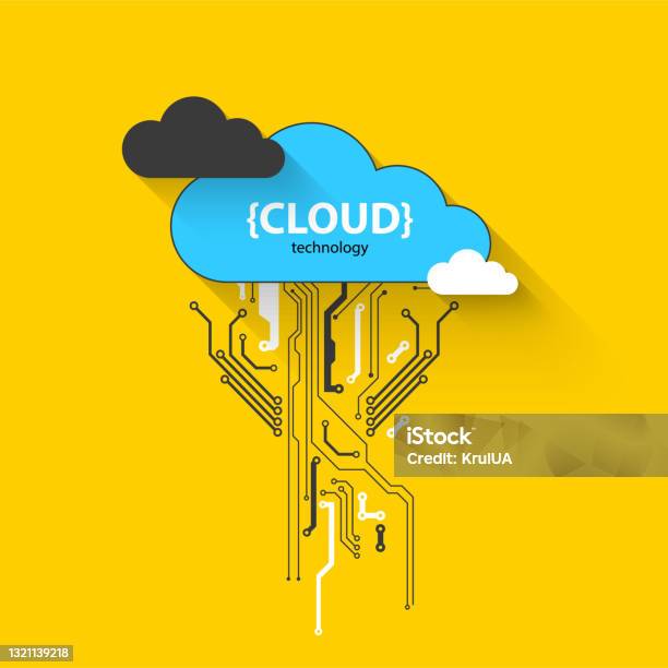 Teknologi Penyimpanan Cloud Latar Belakang Konsep Web Digital