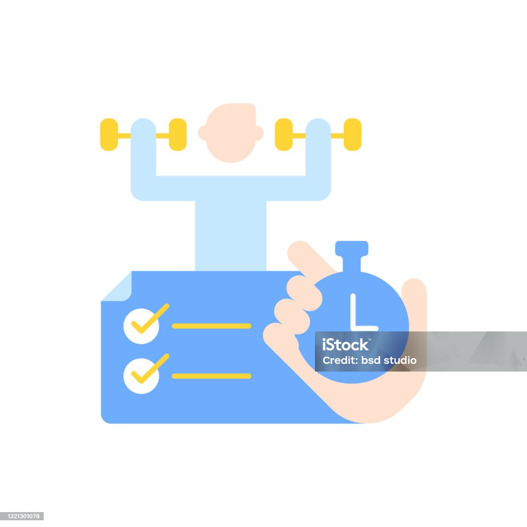 Productiviteit Verbeteren Met Time Management Vector Platte Kleur ... Productiviteit Verbeteren Met Time Management Vector Platte Kleur ...