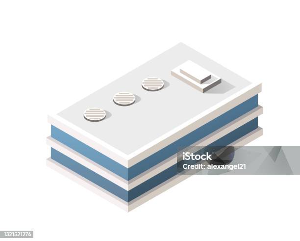 Ilustración De Edificio Isométrico De La Arquitectura Urbana Del Vector