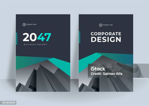 Templat Desain Sampul Buku Perusahaan Desain Laporan Tahunan Modern
