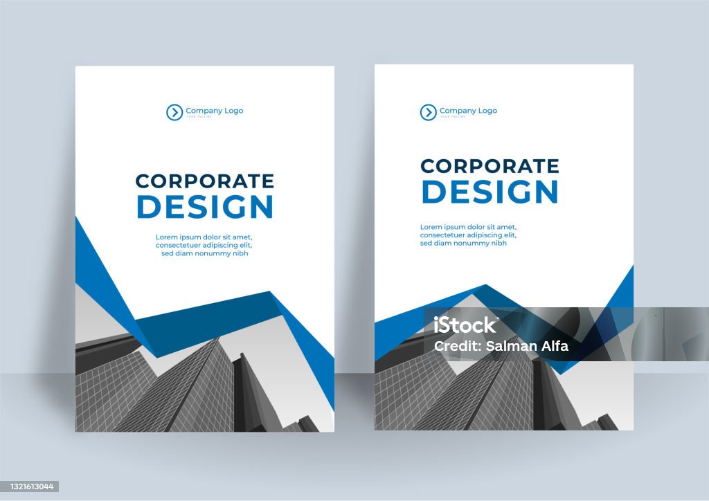 Templat Desain Sampul Buku Perusahaan Desain Laporan Tahunan Modern