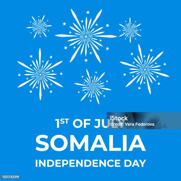 Affiche De Typographie Du Jour De Lindépendance De La Somalie Fête