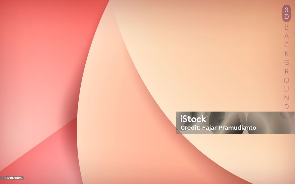 Latar Belakang Lapisan Tumpang Tindih Merah Muda 3d Kertas Merah Muda