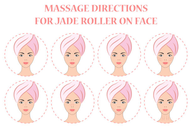 Massage Du Visage Vectoriels Et Illustrations Libres De Droits Istock