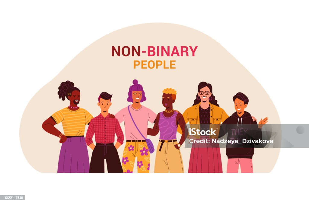 Nonbinary People Concept Stock Illustration Download Image Now Non