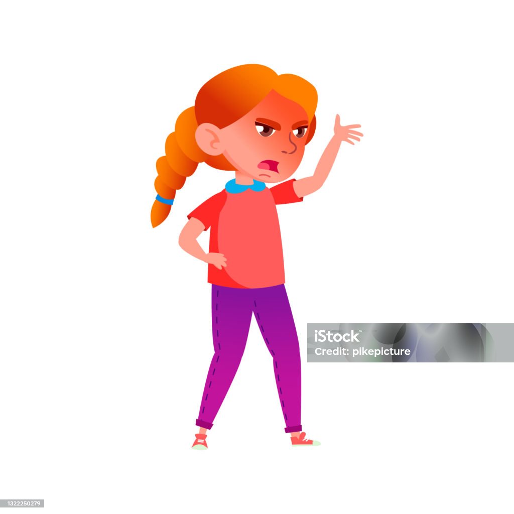 Extreem Boos Meisje Kind Schreeuwen Op Haar Broer Cartoon Vector ... Extreem Boos Meisje Kind Schreeuwen Op Haar Broer Cartoon Vector ...