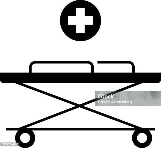 Lit Dhôpital Ambulance Ou Concept Durgence Conception Dicône