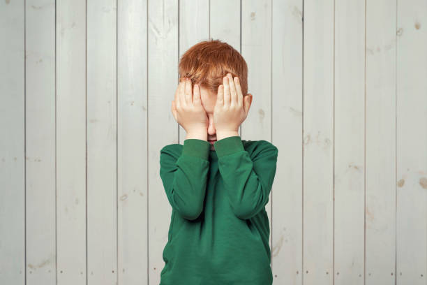 Free Stock Photo of Child covering face with hands in fear | Download ...
