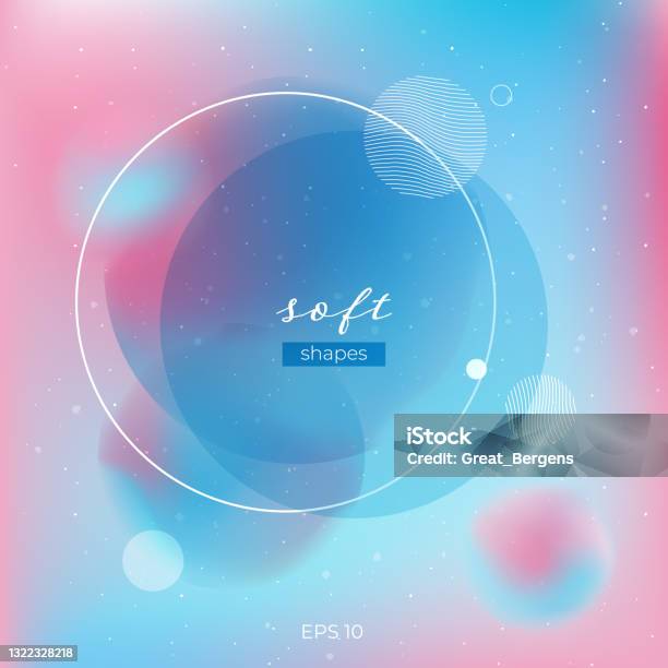 Warna Cair Bentuk Geometris Abstrak Elemen Gradien Cairan Untuk Spanduk