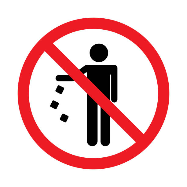 320 Prohibido Arrojar Basura Ilustraciones De Stock Gráficos