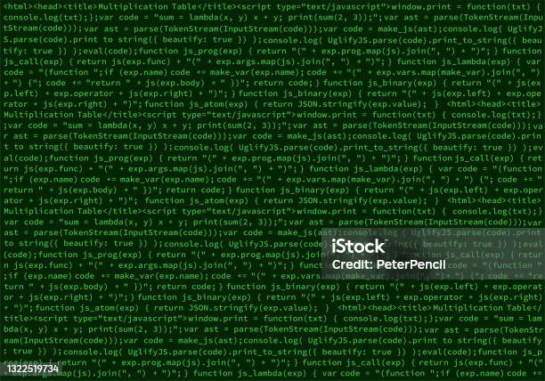 Program Code Software Digital Abstract Code Javascript Text Background Vector Illustration Stock