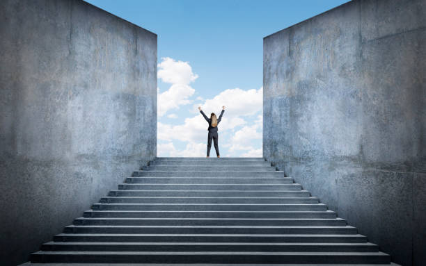 Free Stock Photo of Person Standing on Top of Stairs | Download Free ...