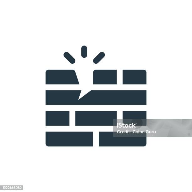 Icône De Parefeu Icône De Parefeu Glyph Pour La Conception De Sites Web