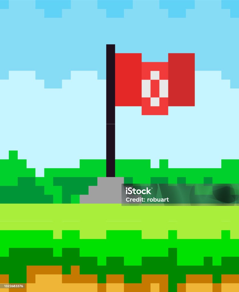Icône Dindicateur De Style Plat Pixel Art Sprite 8 Bits Actifs De Jeu