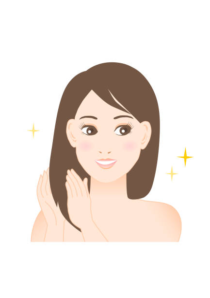 20 Beautiful Woman Washing Hair White Background Stock Illustrations