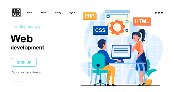 Konsep Web Pengembangan Web Programmer Kode Pengkodean Membuat Tata