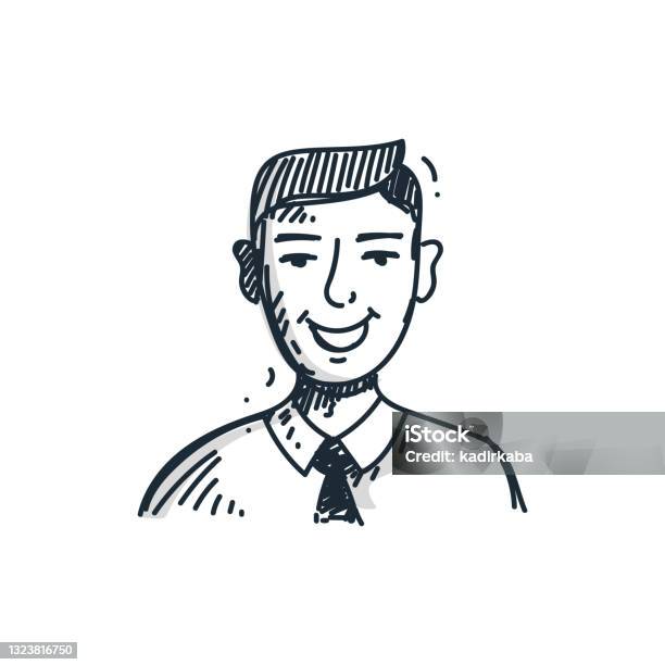 Ikon Garis Pebisnis Dan Doodle Sketsa Gambar Tangan Elemen Desain