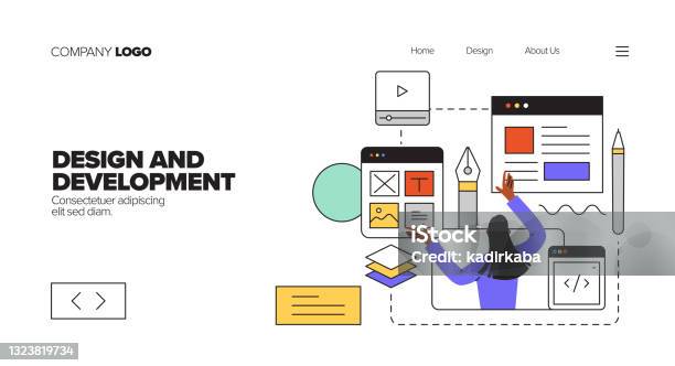 Konsep Desain Dan Pengembangan Untuk Halaman Arahan Spanduk Situs Web