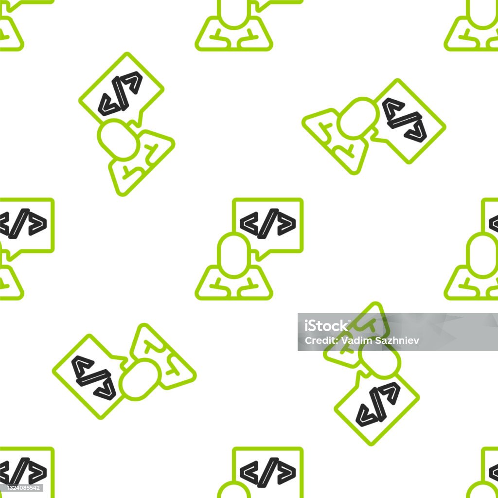 Vetores De O Design Da Web Da Linha E O Ícone De Desenvolvimento