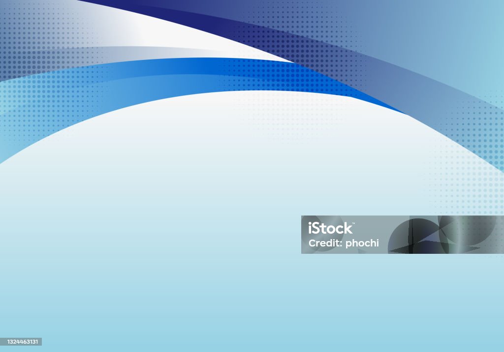 Abstract Blue Curve Shape Header Template Background With Halftone ... Abstract Blue Curve Shape Header Template Background With Halftone ...