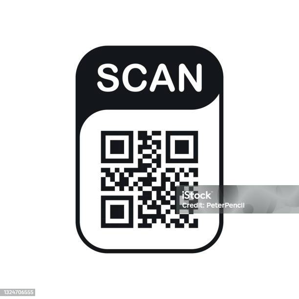 Qr Code Scan Label Scan Qr Code Icon Scan Me Text Vector Illustration ... Qr Code Scan Label Scan Qr Code Icon Scan Me Text Vector Illustration ...
