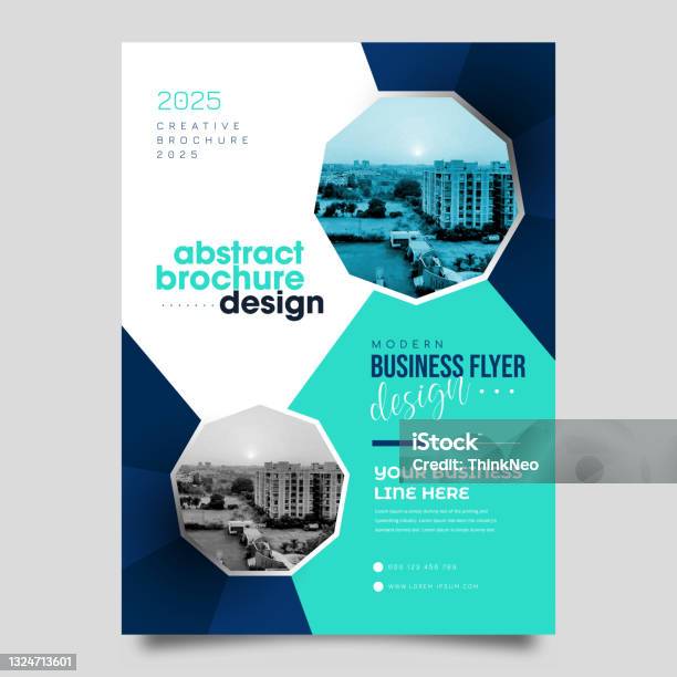 Desain Selebaran Brosur Laporan Tahunan Presentasi Leaflet Templat
