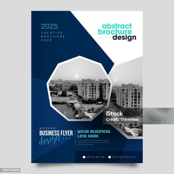 Desain Selebaran Brosur Laporan Tahunan Presentasi Leaflet Templat