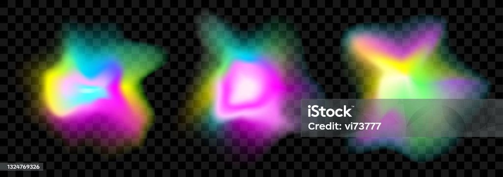 Vibrant Color Distorted Gradient Splash Isolated On Transparent ... Vibrant Color Distorted Gradient Splash Isolated On Transparent ...