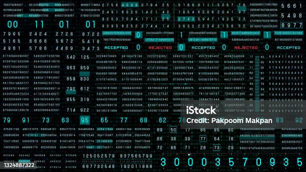 Binary Decimal Algorithm Data Number Security Selection System Hud Futuristic Random Display