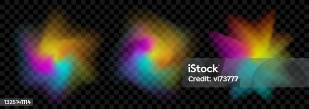 Vibrant Color Distorted Gradient Splash Isolated On Transparent ... Vibrant Color Distorted Gradient Splash Isolated On Transparent ...